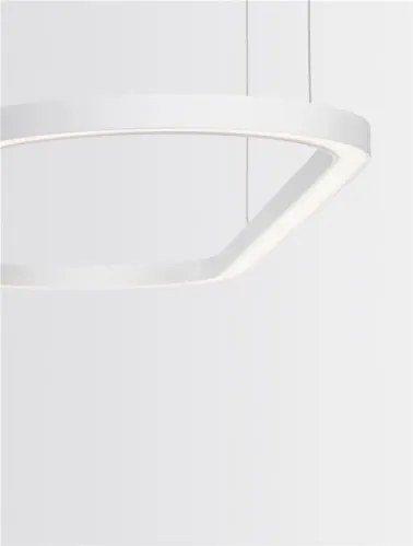 Závěsné LED svítidlo NOVA LUCE CUPPE 58W 3000K bílé 9345625