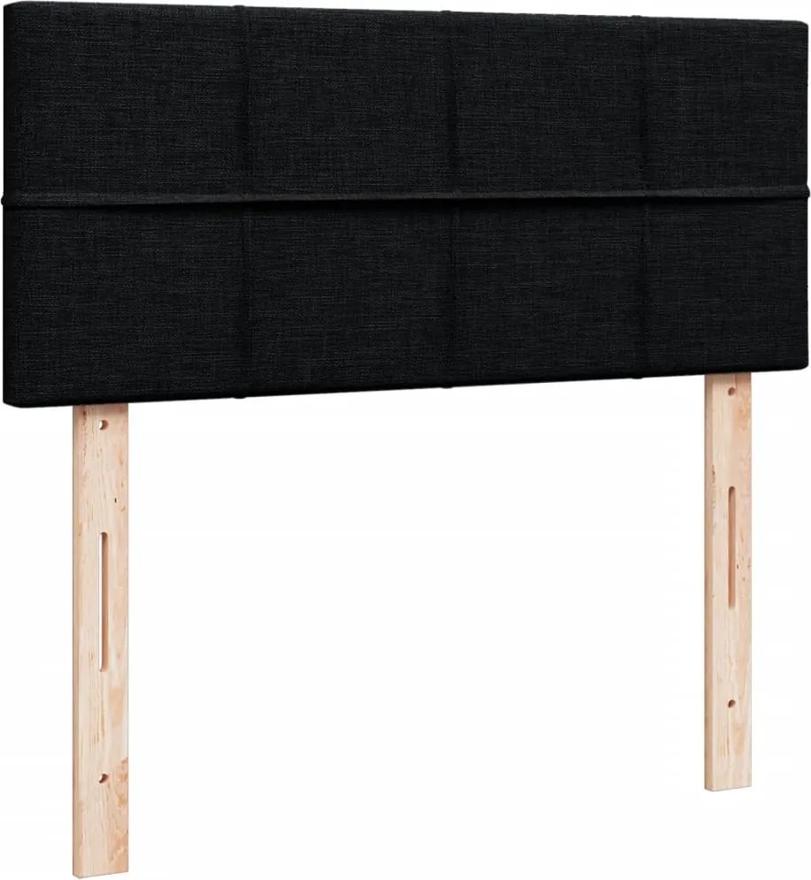 Box spring postel s matrací černá 120x190 cm textil 3285829