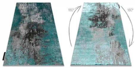 Moderní koberec DE LUXE 570 vintage Strukturální, zelená / antracit velikost 180x270 cm | krásné koberce cz