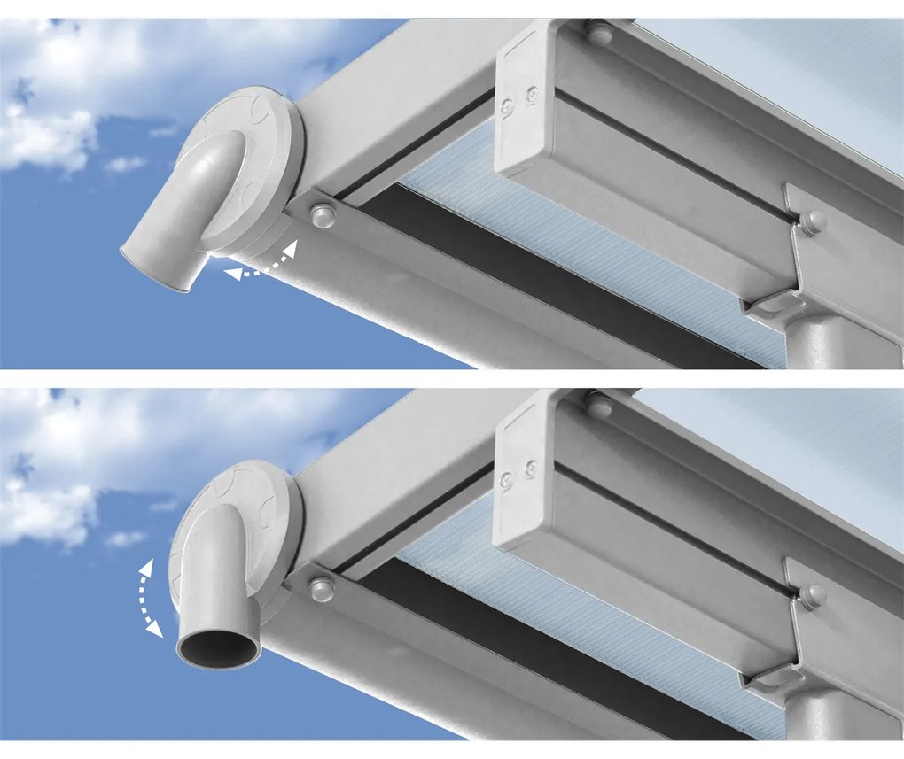 Palram Sierra 3000 bílá 3 x 3 hliníková (montovaná) pergola