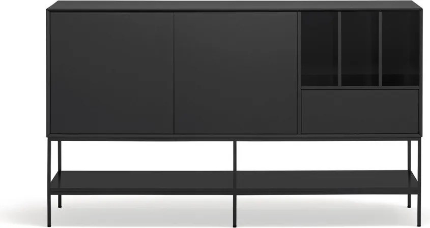 Černá komoda 166x98x45 cm Platt – Teulat