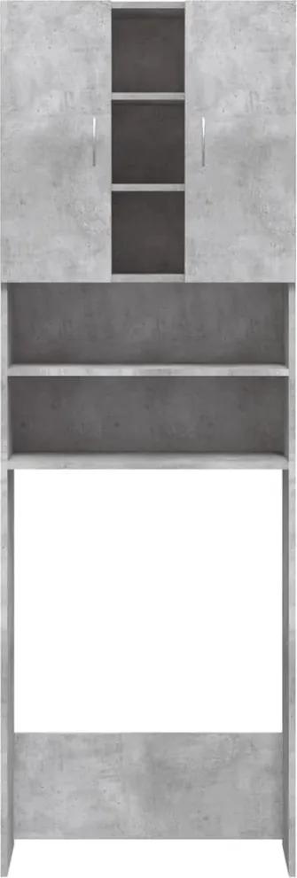 vidaXL Skříňka nad pračku 64 x 25,5 x 190 cm [808426] Barva: Betonová šedá