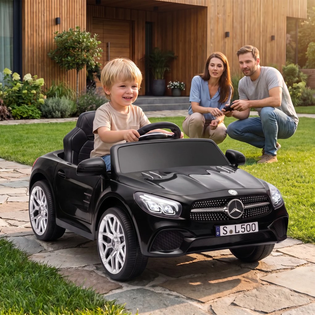 AIYAPLAY Mercedes-Benz elektrické auto pro děti s dálkovým ovládáním, černé