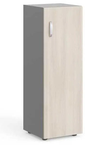 Střední skříň Manager 39,9 x 42,2 x 119,5 cm, pravá, akát světlý / šedá