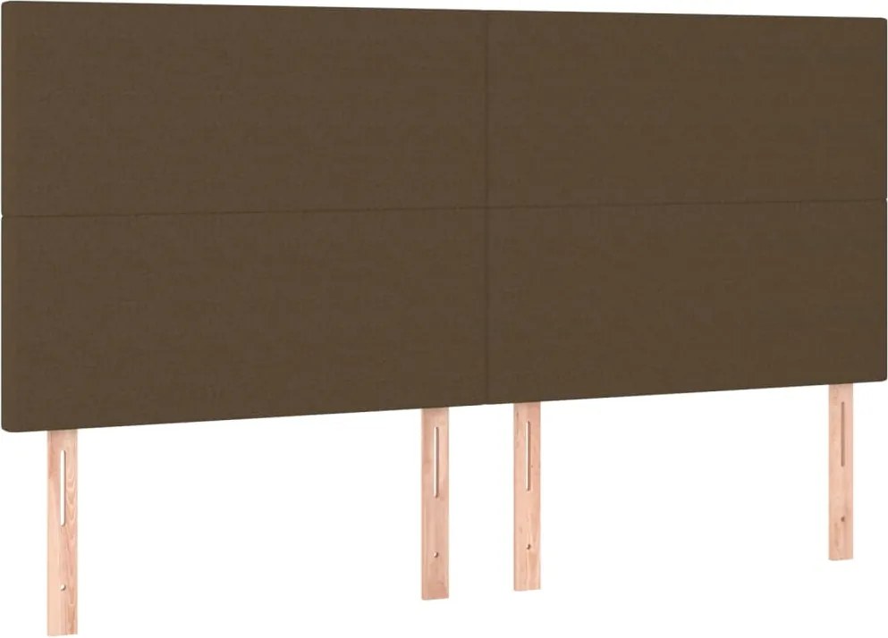 Box spring postel s matrací tmavě hnědá 180x200 cm textil 3136456
