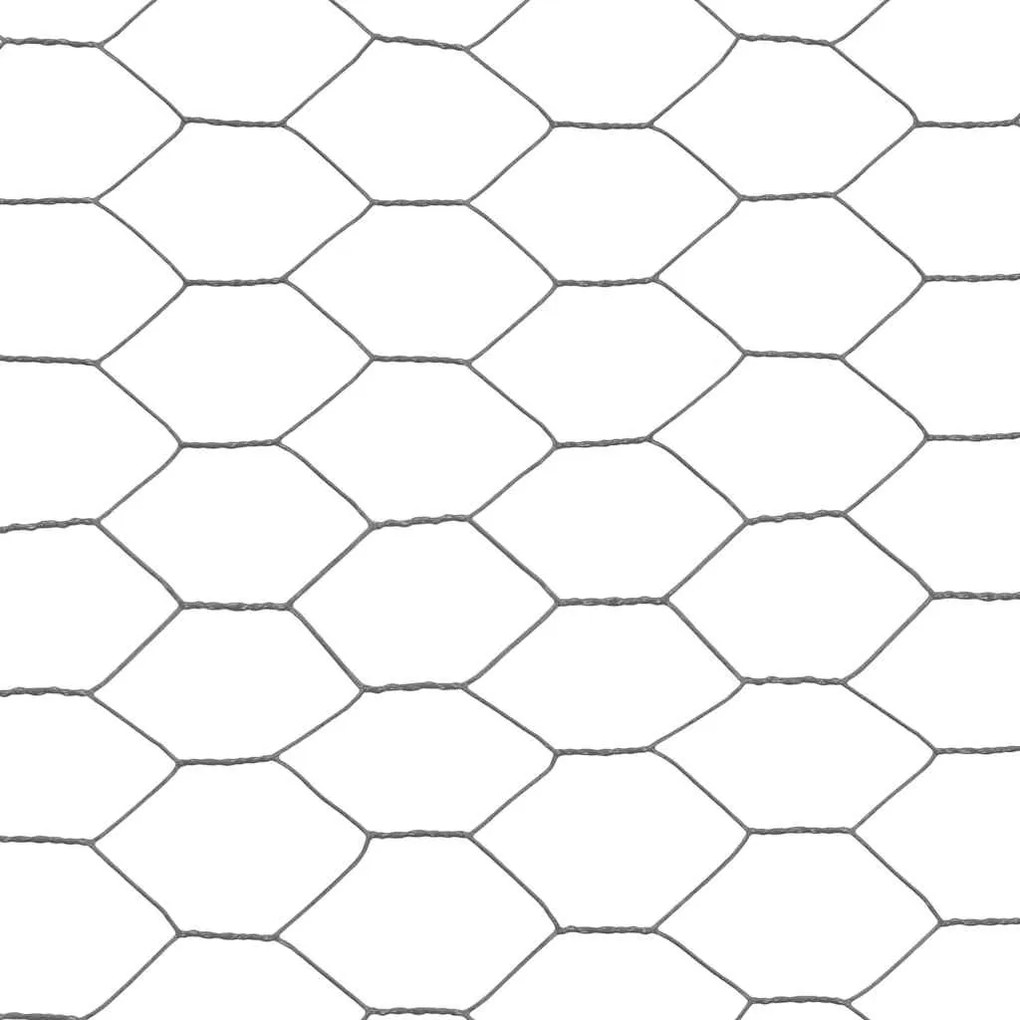 Pletivo ke kurníku ocel PVC vrstva 25 x 0,5 m šedé 143272