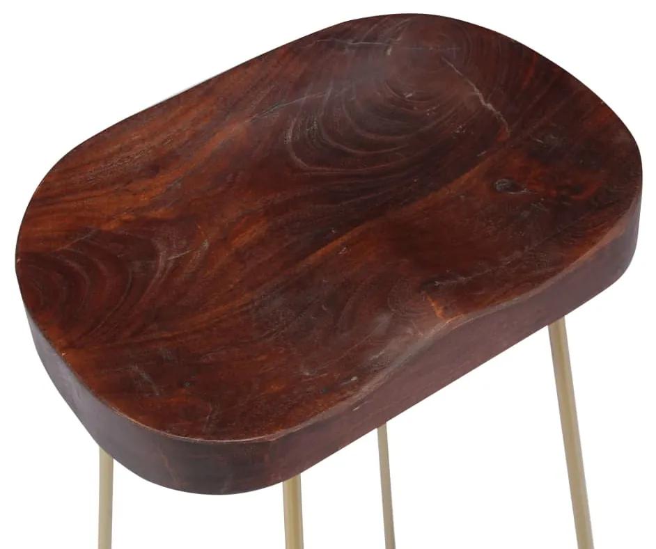 Barové stoličky Gavin 2 ks masivní mangovníkové dřevo - Default Title