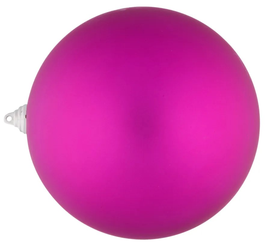Velká vánoční koule 20 cm, růžová, matná