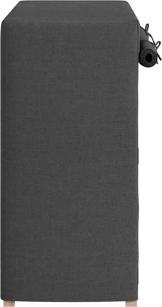 Botník s potahem šedý 79 x 40 x 80 cm textil 248195