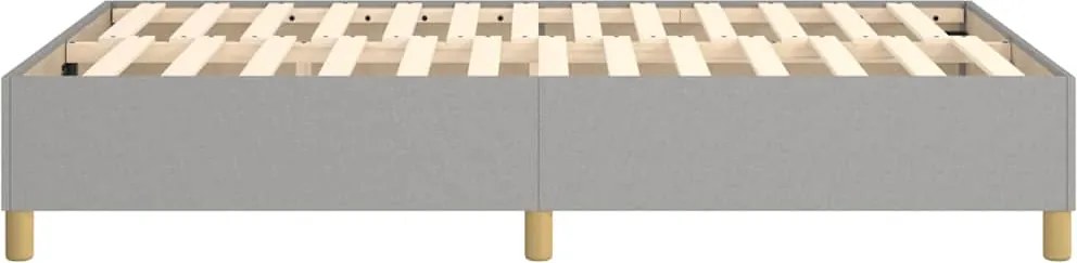 Rám postele s boxspringem světle šedá 120 x 200 cm textil 3120945