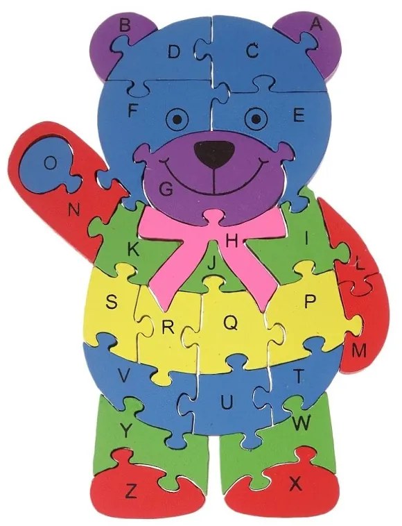 Dřevobox Dřevěné puzzle medvěd