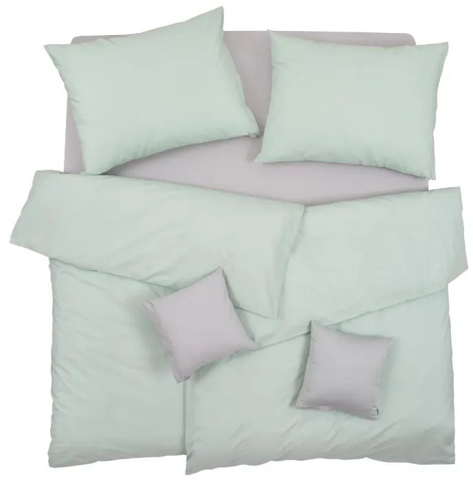 SCANquilt povlečení KLASIK PLUS UNI mentolová 140 x 200/70 x 90 cm
