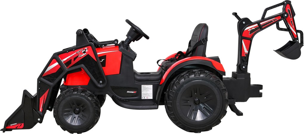 Ramiz Traktor s přívěsem 720-T červený
