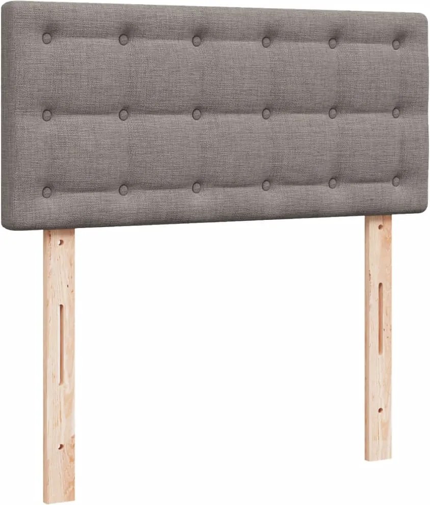 Box spring postel s matrací taupe 80x200 cm textil 3285733