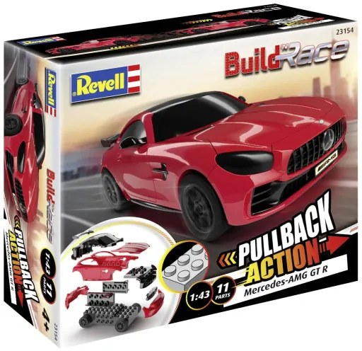 Revell Build 'n Race auto 23154 - Mercedes-AMG GT R, červený, 1:43