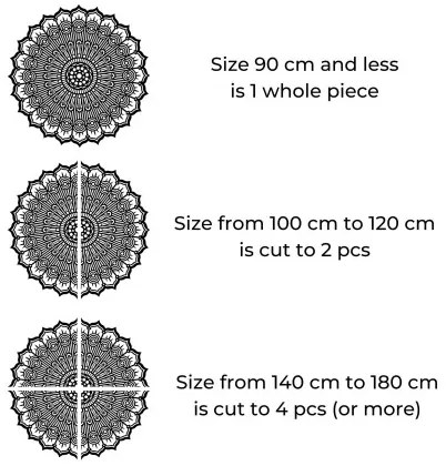 Dřevěná mandala na zeď do obývacího pokoje| SENTOP HDF0506