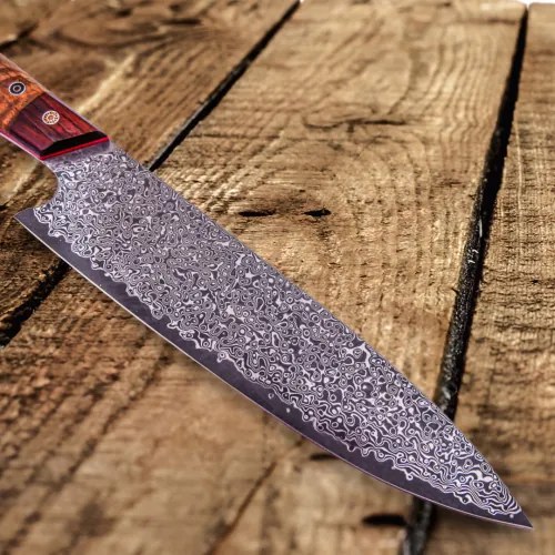 KnifeBoss damaškový nůž Chef 8" (202 mm) Rosewood VG-10