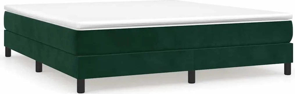 Rám postele s boxspringem tmavě zelená 180 x 200 cm samet 3120787