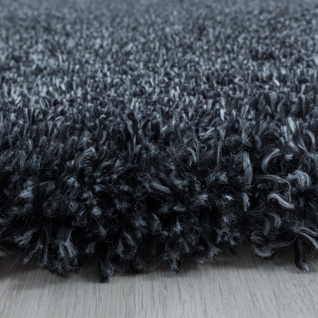 Ayyildiz, Kusový koberec Fluffy Shaggy 3500 anthrazit, 80x250, šedá, ložnice