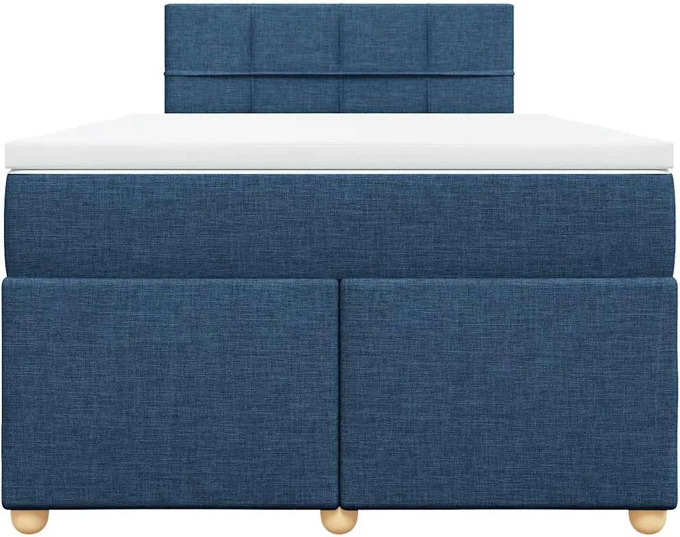 Box spring postel s matrací černá 120x190 cm textil 3286625