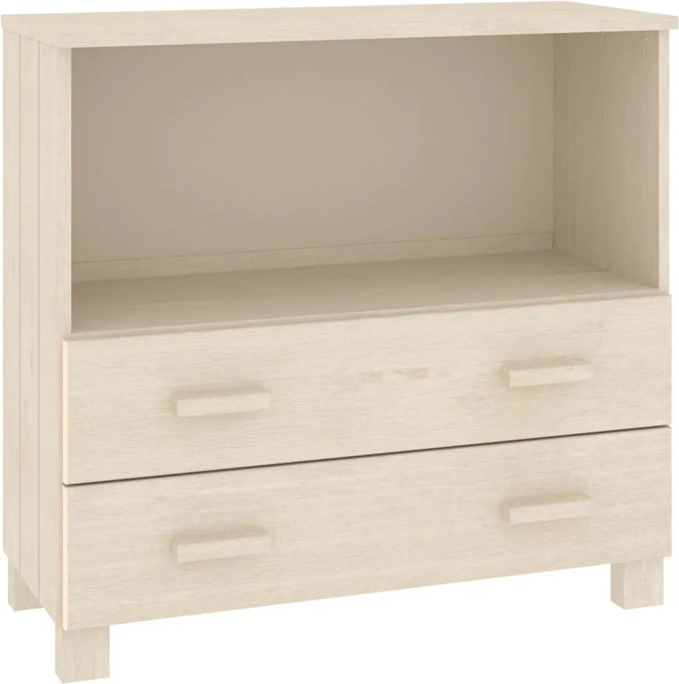 Příborník HAMAR medově hnědý 85 x 35 x 80 cm masivní borovice 340496