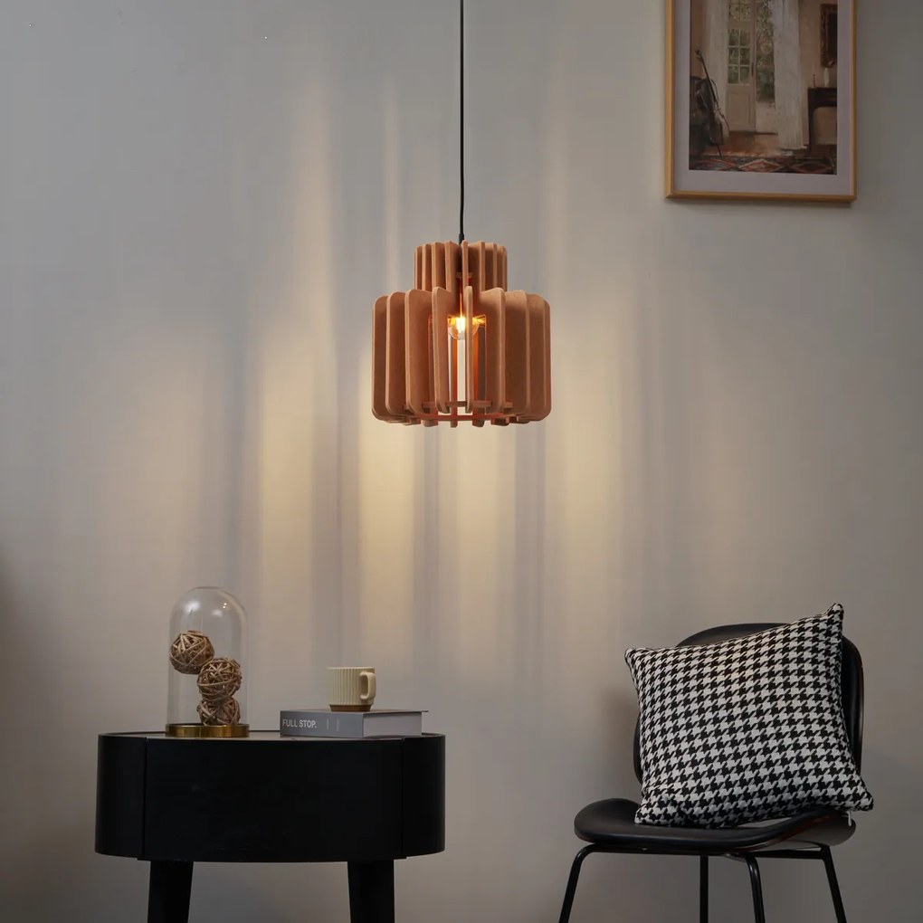 Retro závěsné svítidlo oranžové - Felt