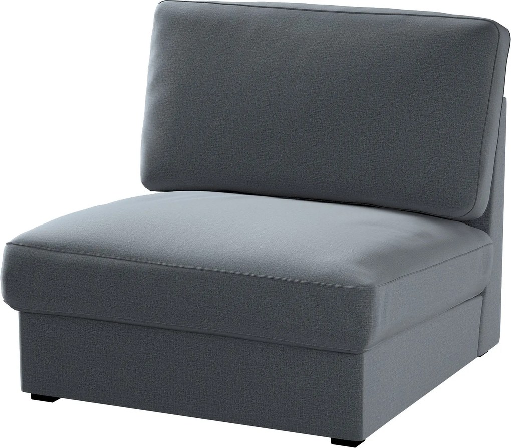 Potah na neskládací křeslo IKEA Kivik barva šedá látka sametová