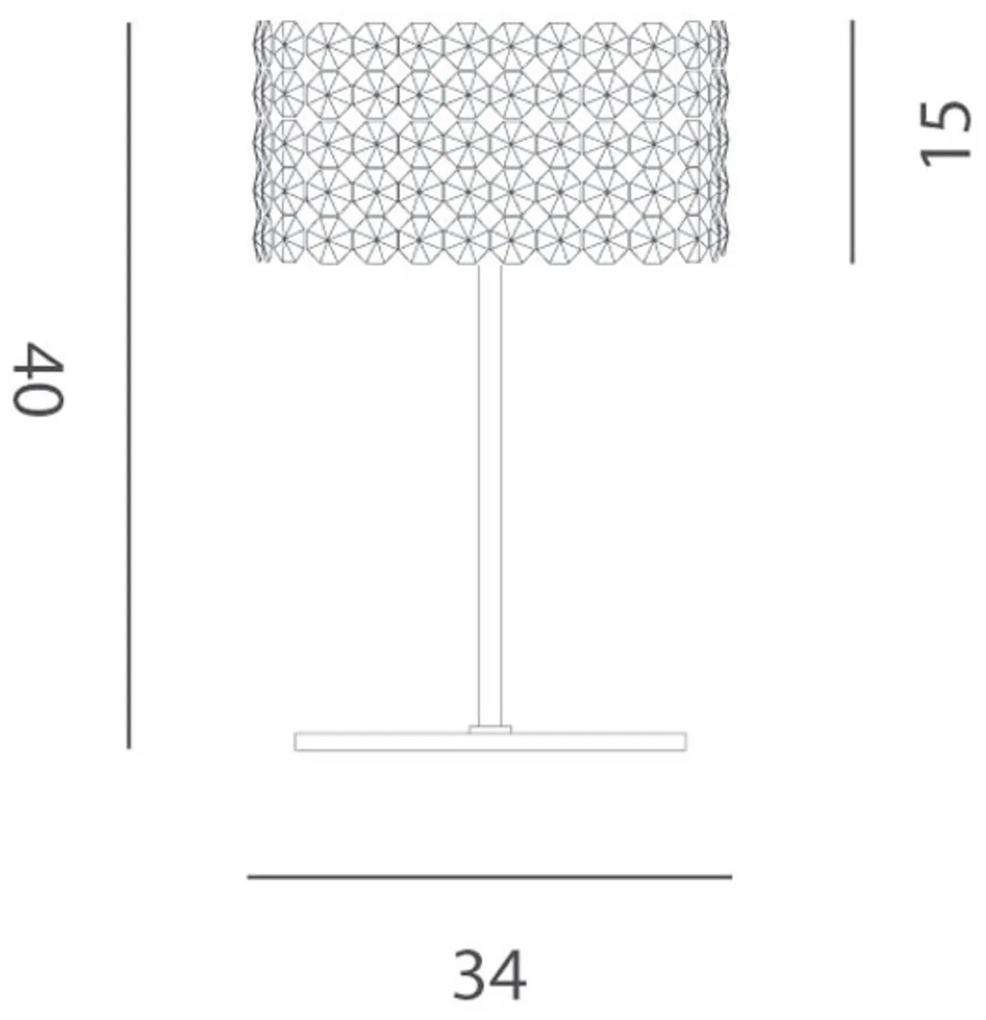 Křišťálová stolní lampa BACCARAT transparentní