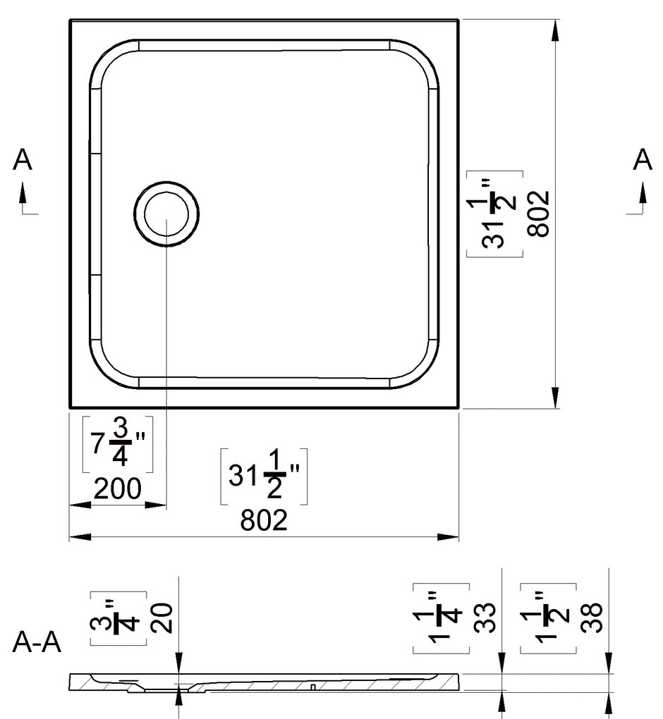 ARTTEC SMARAGD 80x80 cm - sprchový box model 1 čiré sklo - sprchový set