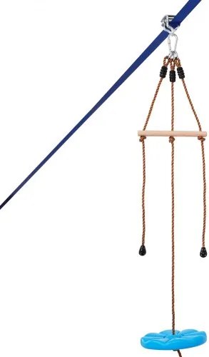Sada lanové dráhy pro děti a dospělé, 15,8 m Sada lanové dráhy do 226,8 kg