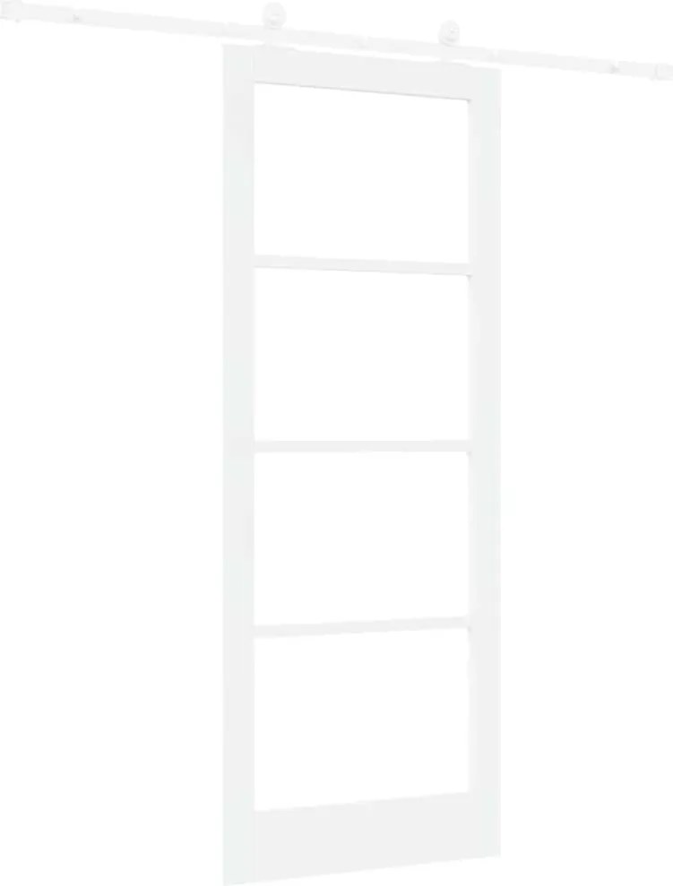 Posuvné dveře ORKDAL 83 x 211 cm Masivní borové dřevo a sklo 3332084