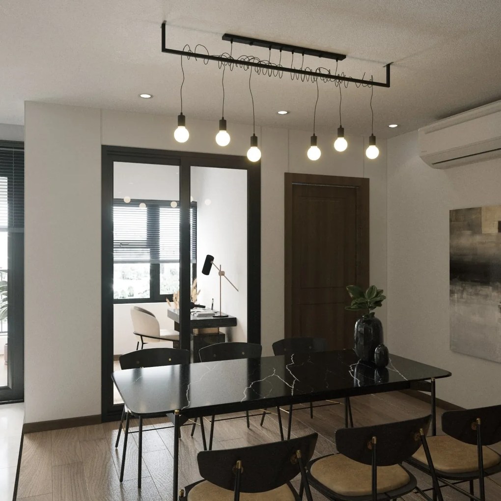 Sollux Lighting Lustr SALAMANCA 2 černý