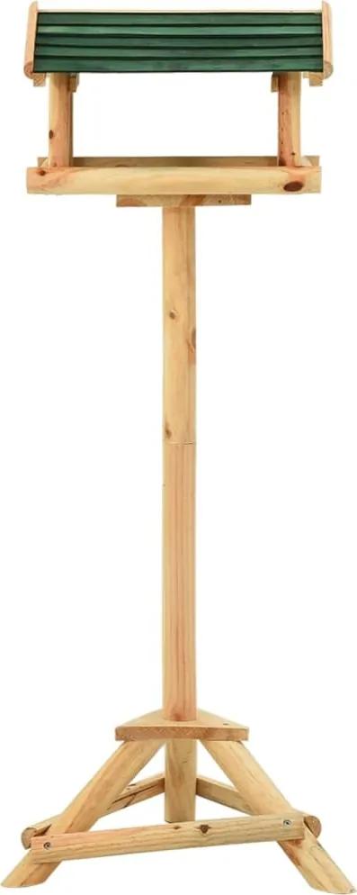 vidaXL Krmítko se stojanem 37 x 28 x 100 cm masivní jedlové dřevo [316418]