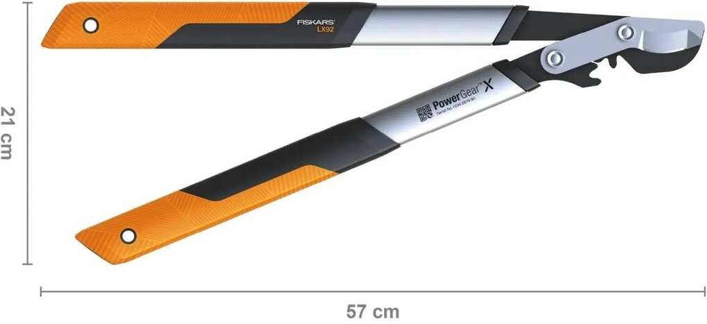 Fiskars PowerGear X LX92 (S) Nůžky na silné větve, dvoučepelové, 57cm (112260) 1020186