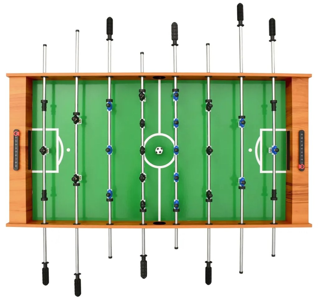 Skládací stolní fotbal 121 x 61 x 80 cm světle hnědý - Default Title