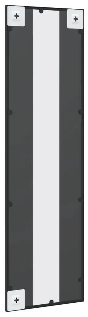 Nástěnné zrcadlo černé 30 x 100 cm obdélník železo - Default Title
