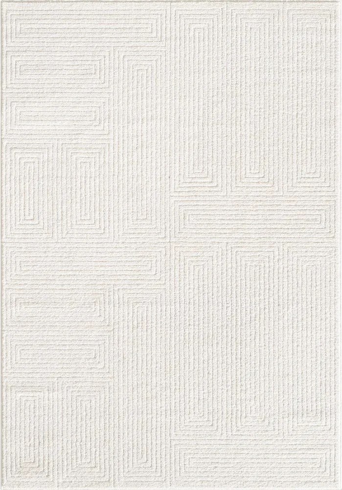 Krémový koberec 200x290 cm Labyrinth – ESTE