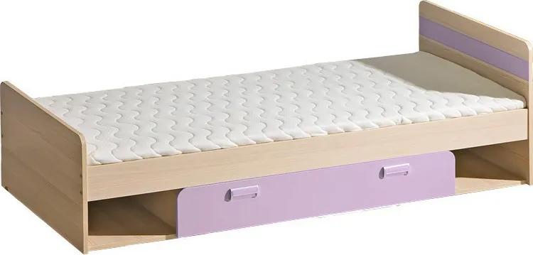 Casarredo LIMO L13 postel s úložným prostorem fialová