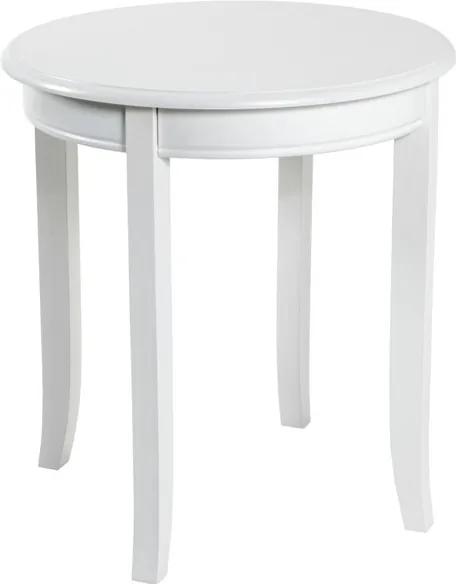 Sconto Přístavný stolek PROVENCE 3 bílá