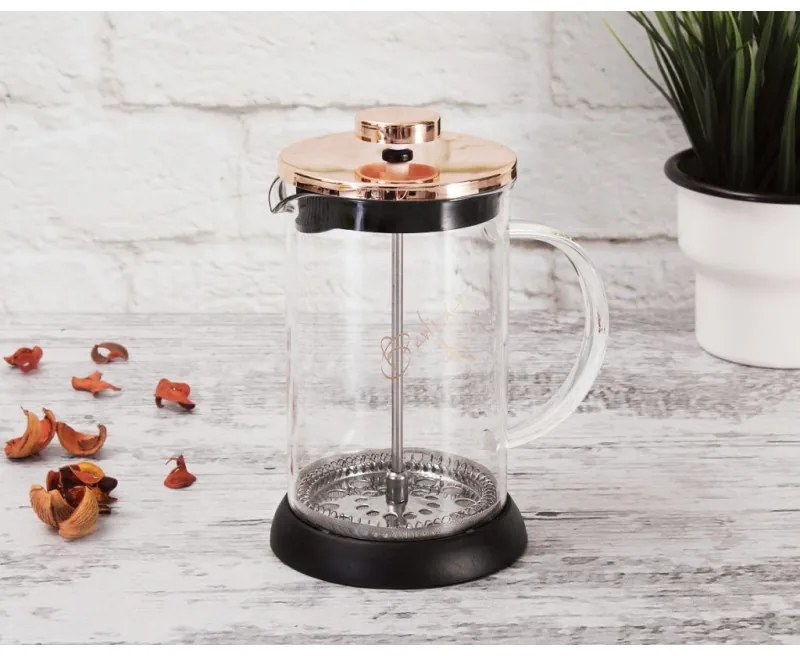 BERLINGERHAUS Konvička na čaj a kávu French Press 600 ml Rosegold collection BH-1494