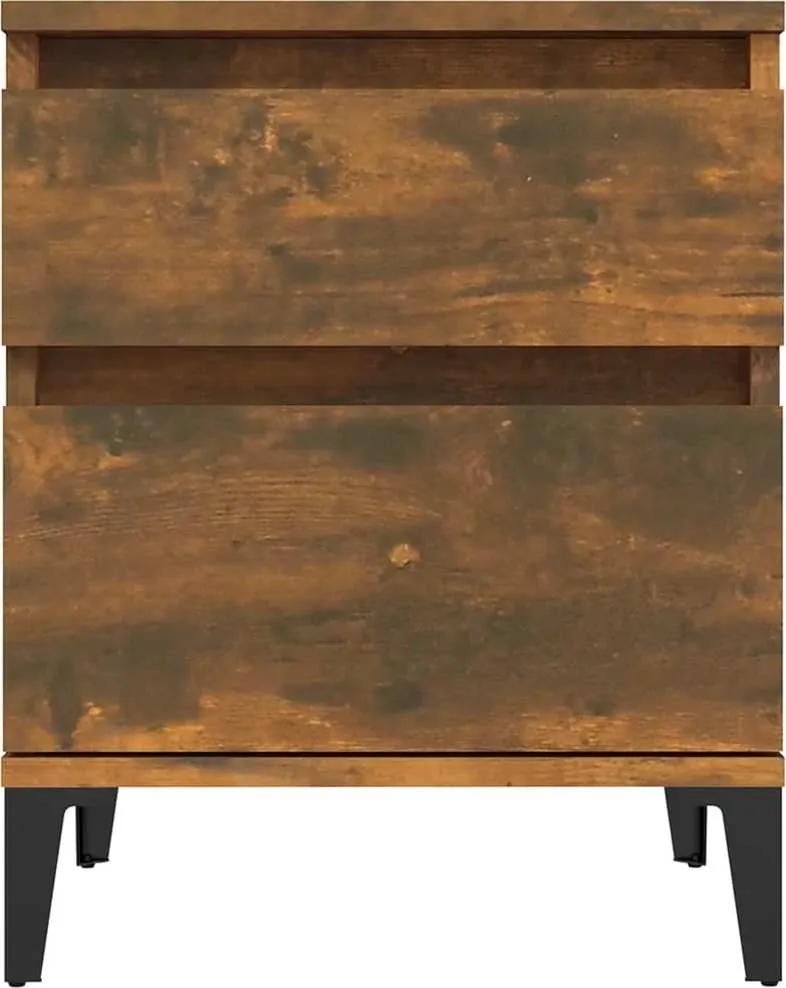 vidaXL Noční stolek 40 x 35 x 50 cm [821852] Barva: bílá s vysokým leskem
