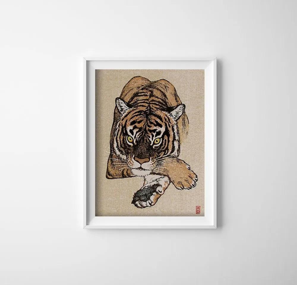 Dekorativní plakát Tygr od yoshida toshi
