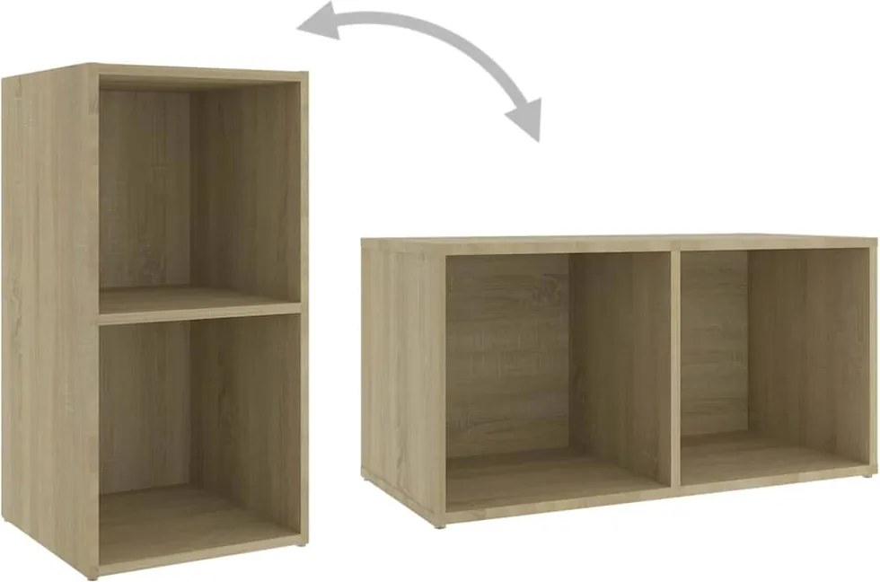 TV skříňky 4 ks dub sonoma 72 x 35 x 36,5 cm kompozitní dřevo 3079973