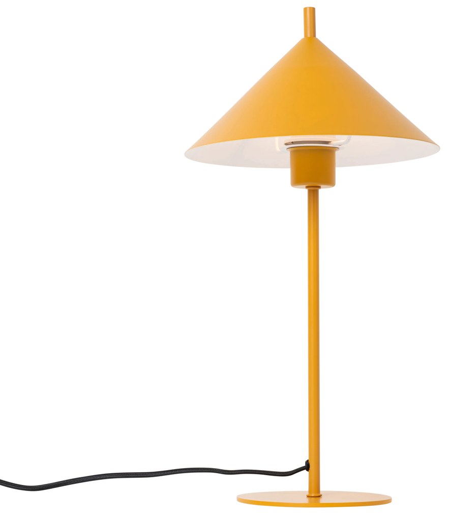 Designová stolní lampa žlutá - Triangolo Biano.cz