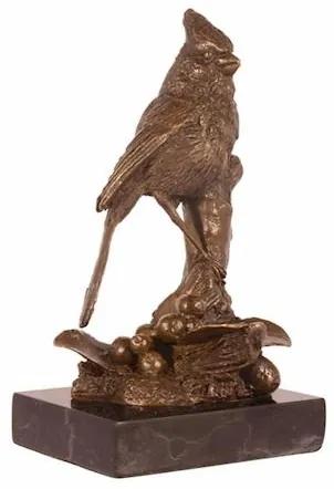 Bronzová socha soška - ptáček