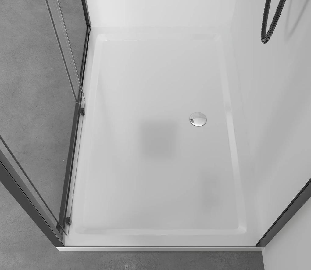 Cerano Soto, obdélníková akrytálová sprchová vanička 100x80x5 cm, bílá, CER-CER-425554