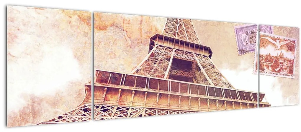 Obraz - Pohled z Paříže (170x50 cm)