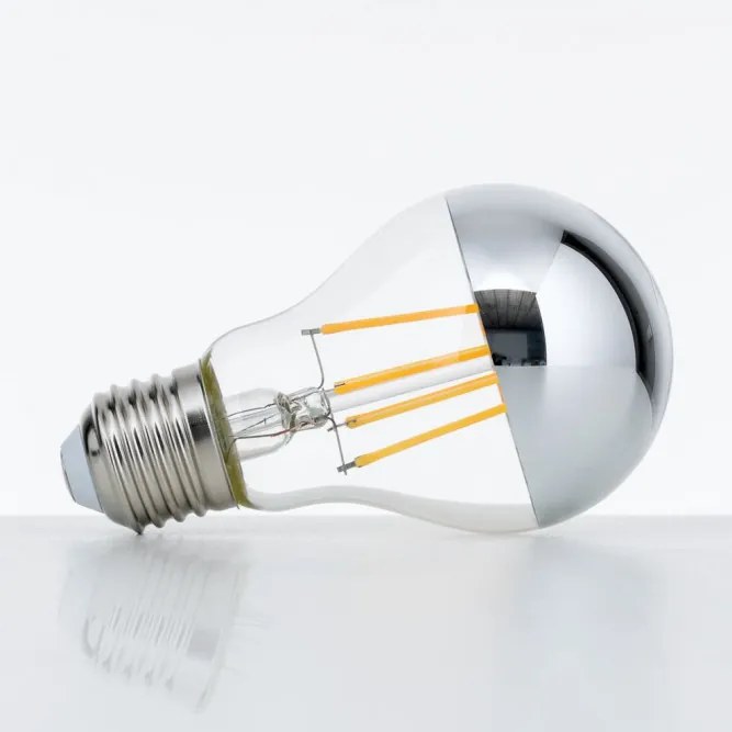 Orion LM_E27/8W_silber Stmívatelná žárovka LED Filament E27 8W