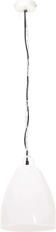 Industriální závěsné svítidlo 25 W bílé kulaté 32 cm E27 320562
