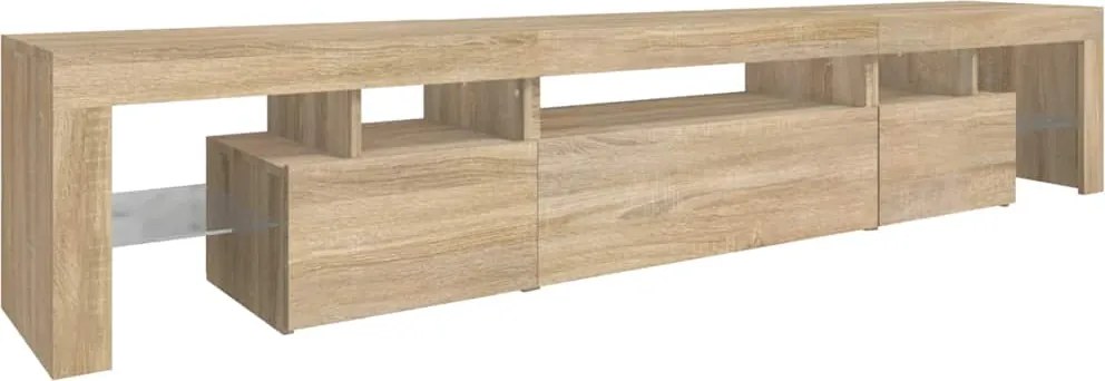 TV skříňka s LED osvětlením dub sonoma 215x36,5x40 cm 3152796